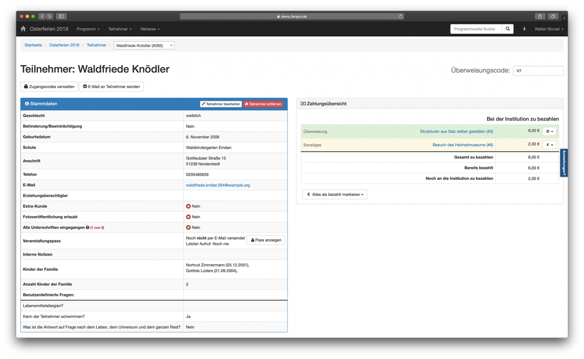 Funktionen – Feripro